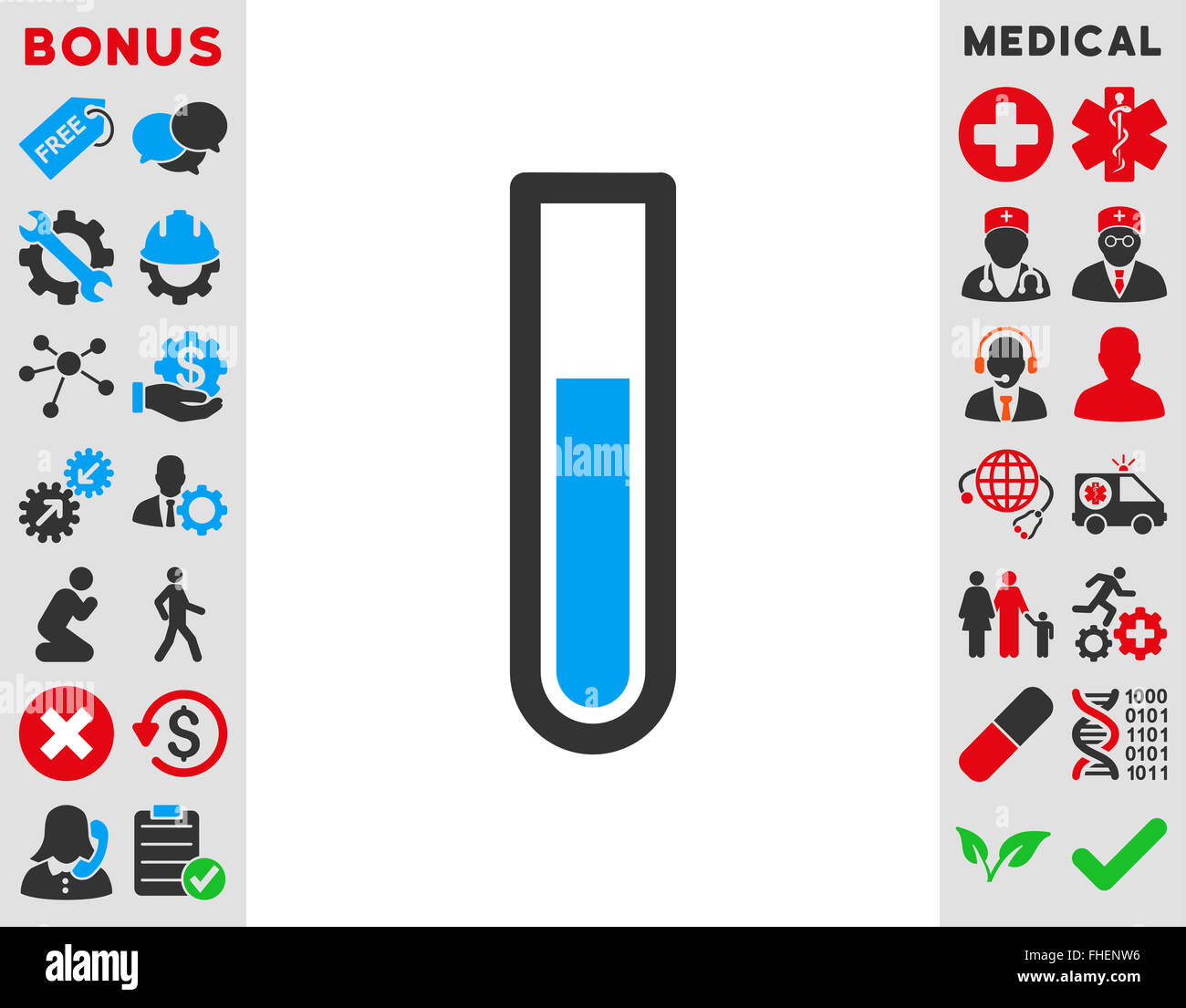 Test Tube Icon Stock Photo - Alamy
