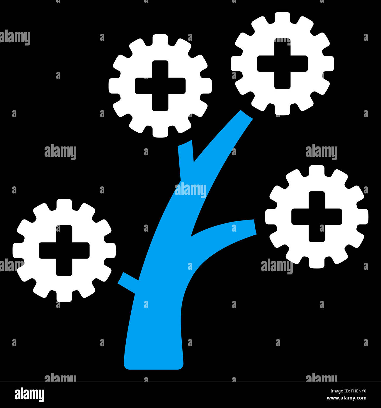 Medical Technology Tree Icon Stock Photo - Alamy