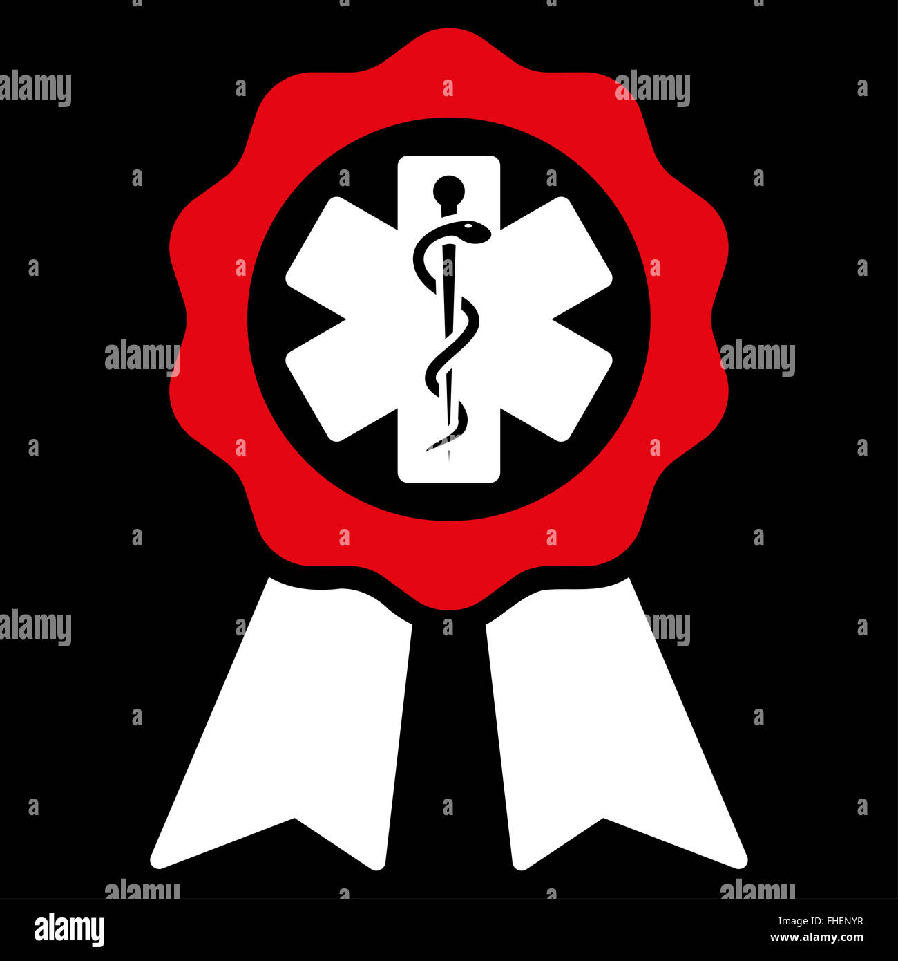 Medical Seal Icon Stock Photo - Alamy