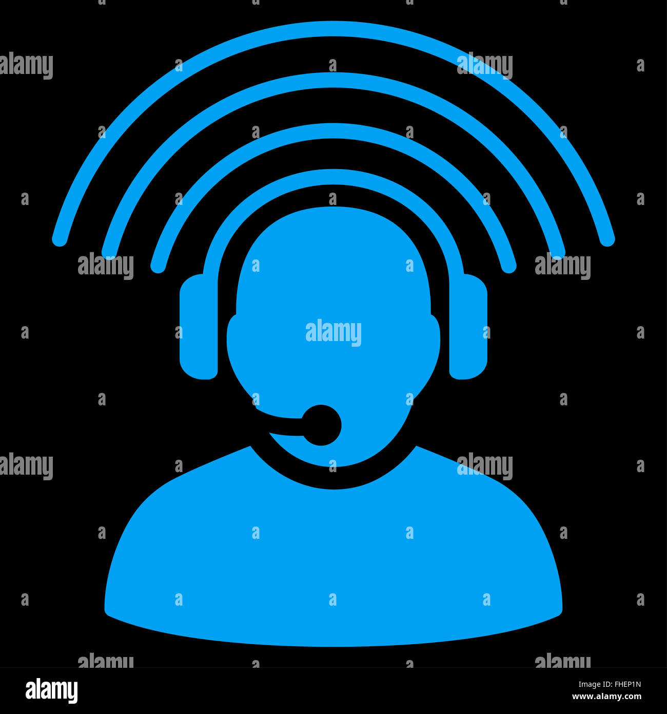 Operator Signal Icon Stock Photo - Alamy