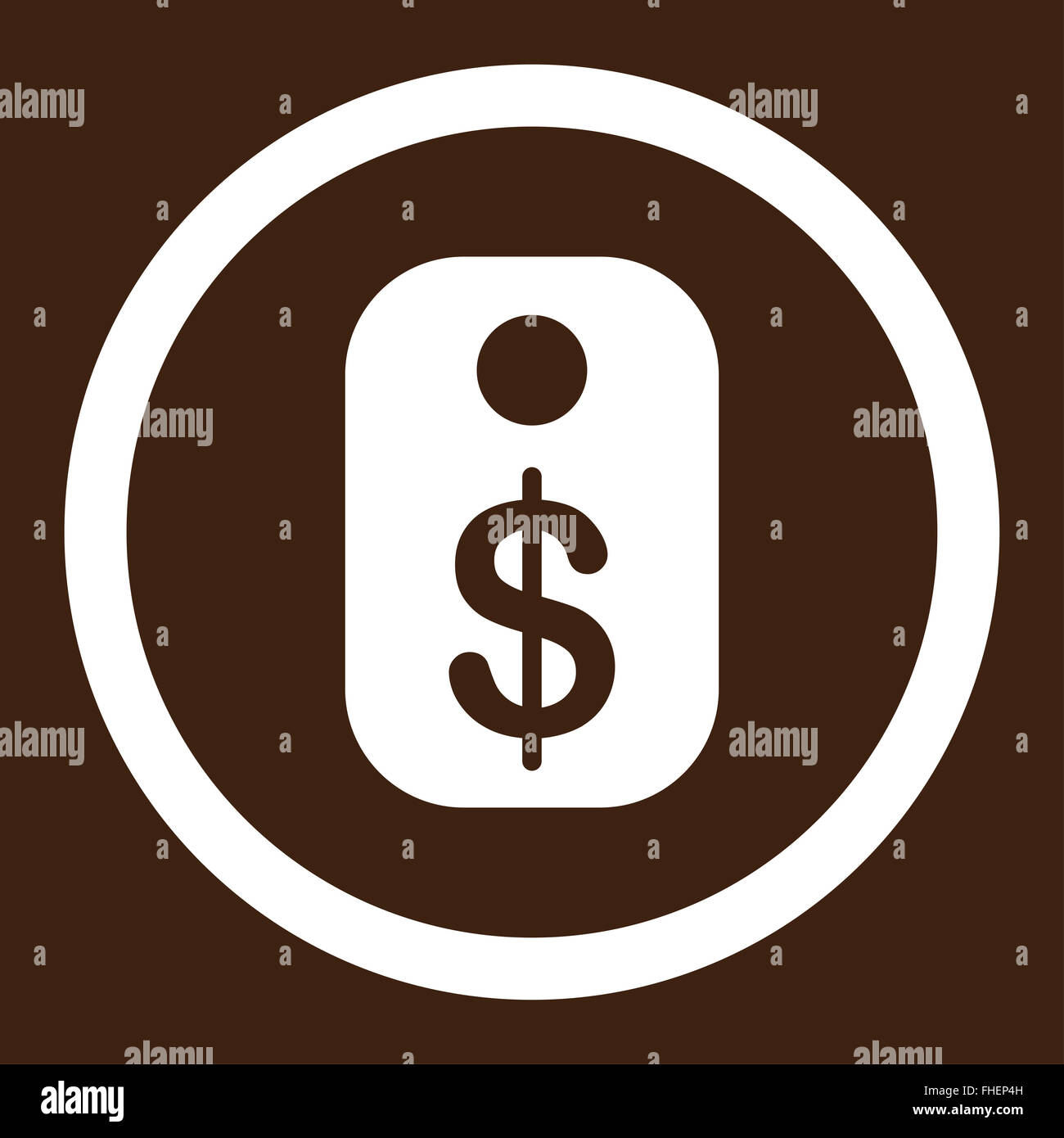 Price Tag Rounded Vector Icon Stock Photo - Alamy