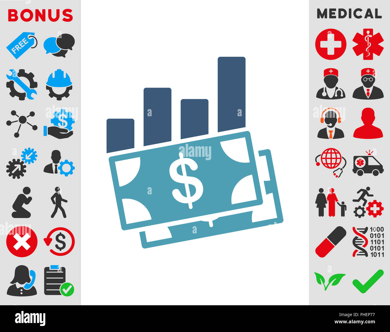 Sales Bar Chart Icon Stock Photo - Alamy