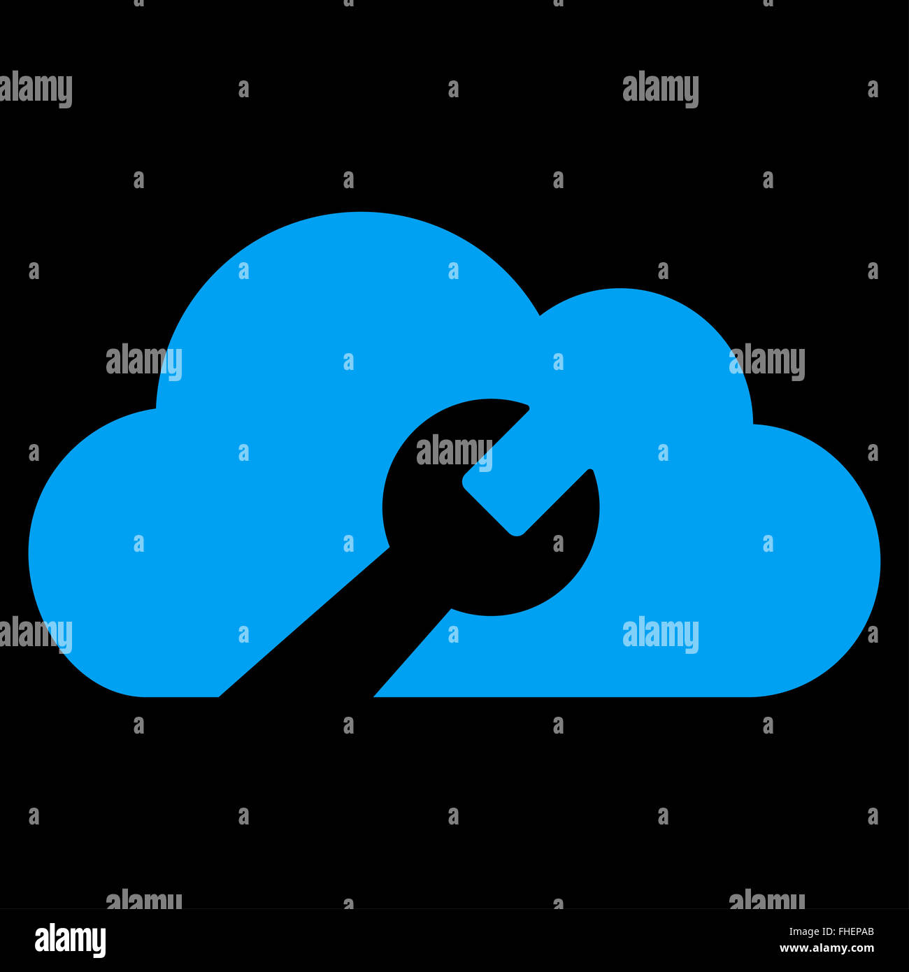 Cloud Tools Icon Stock Photo - Alamy