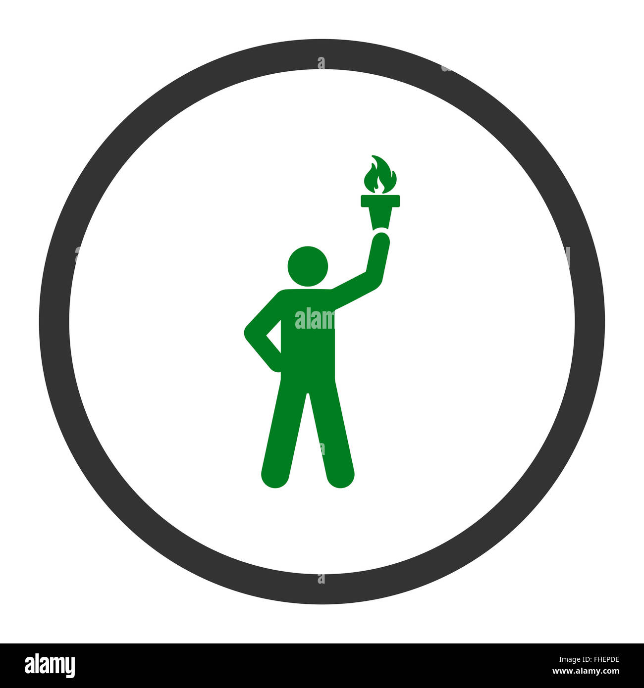 Freedom torch icon Stock Photo - Alamy