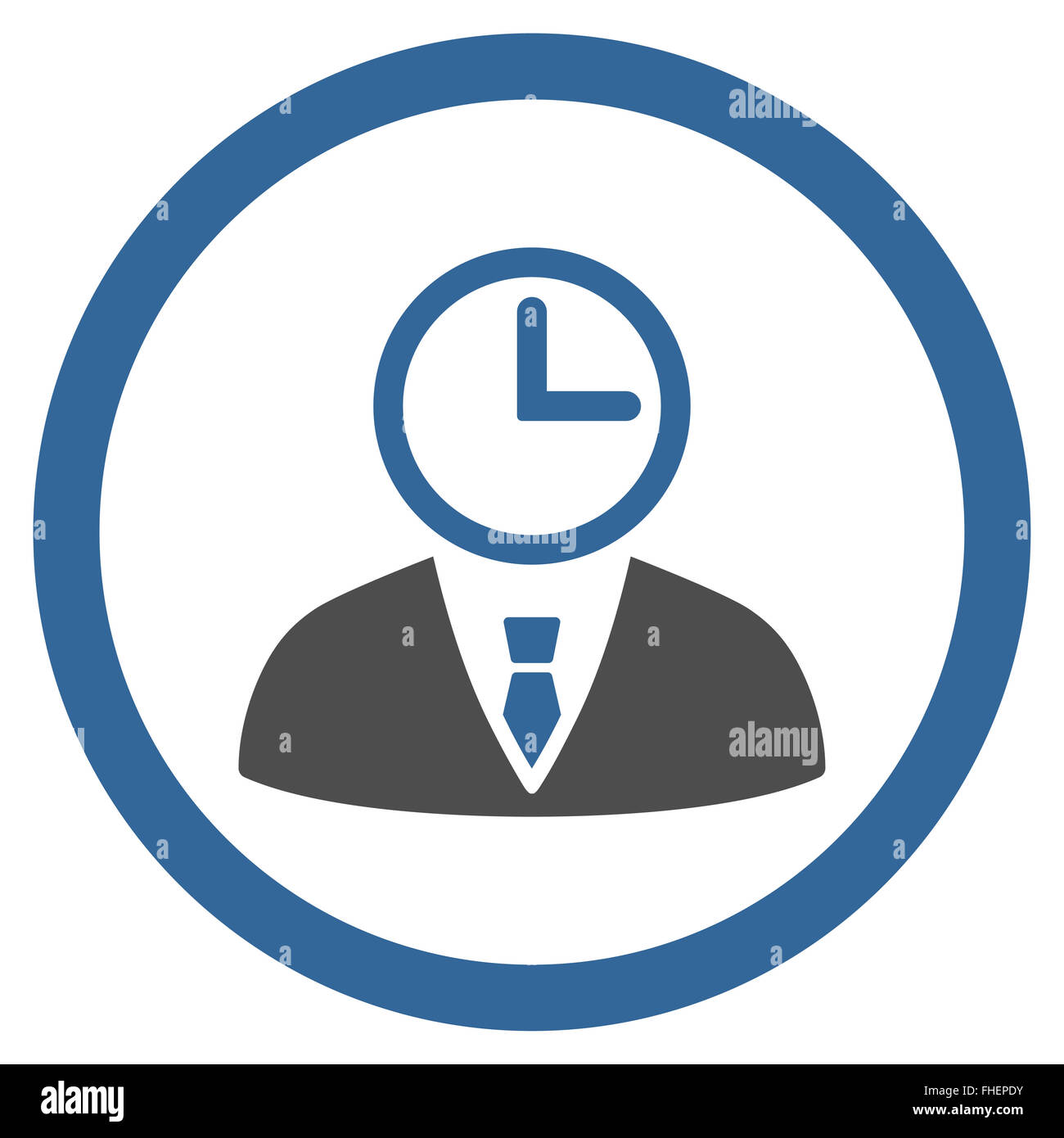 Time Manager Icon Stock Photo - Alamy