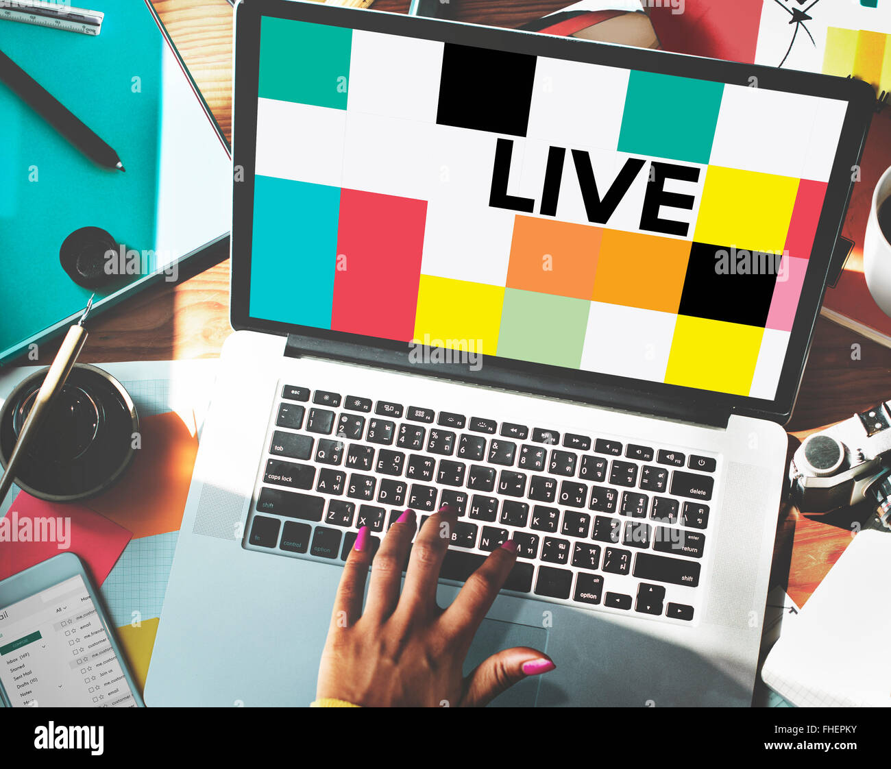 Live Lifestyle Life Alive Balance Concept Stock Photo - Alamy