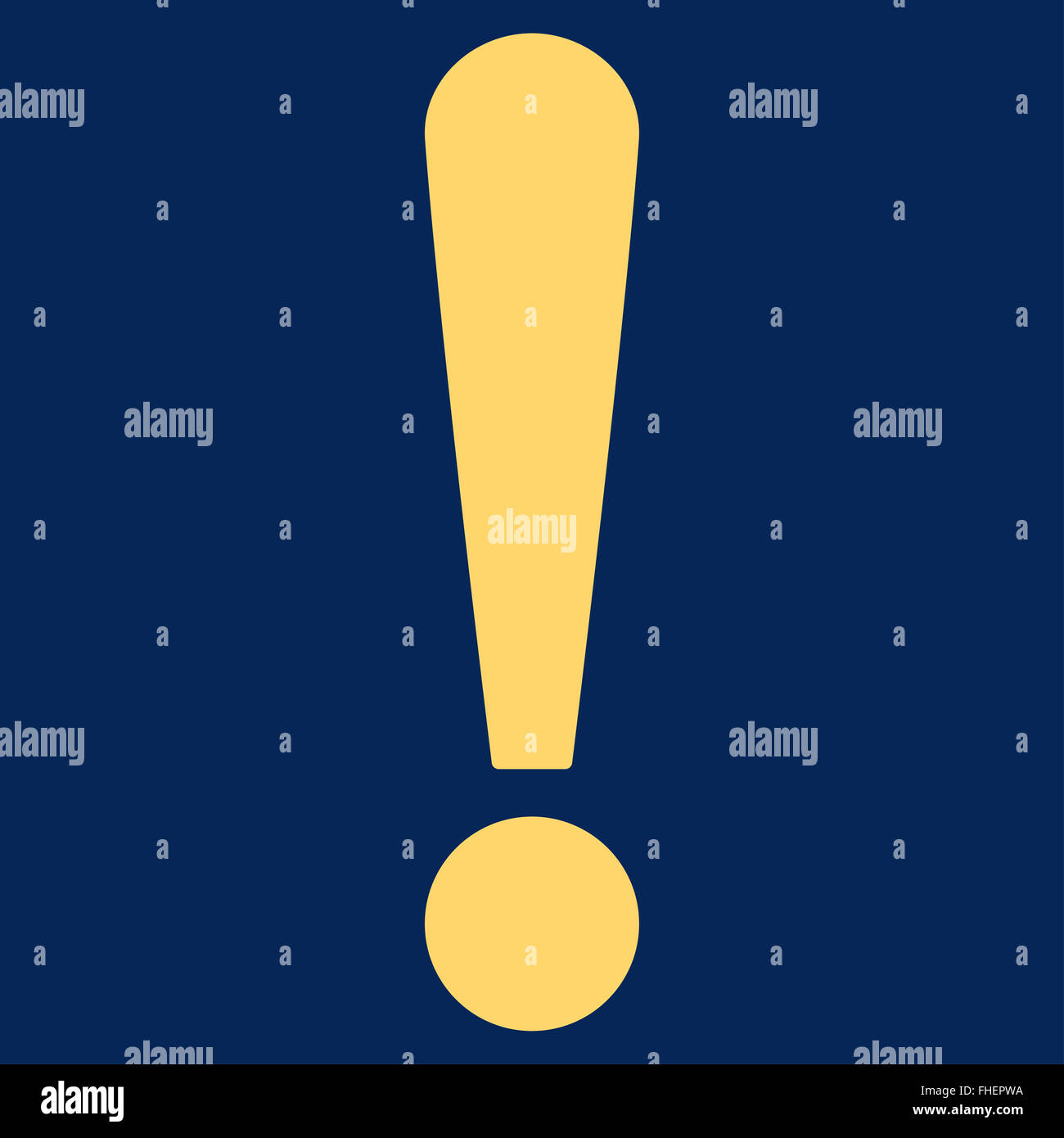 Exclamation Sign flat yellow color icon Stock Photo - Alamy