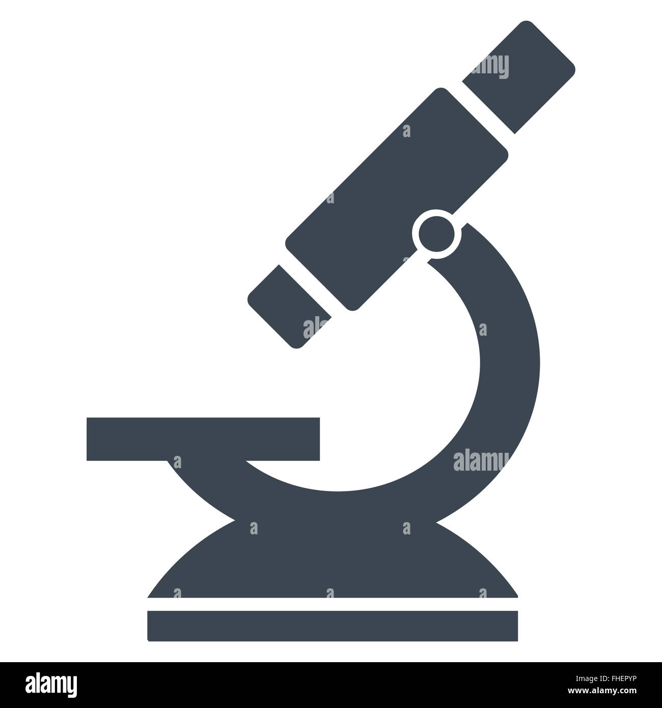 Microscope Flat Icon Stock Photo - Alamy