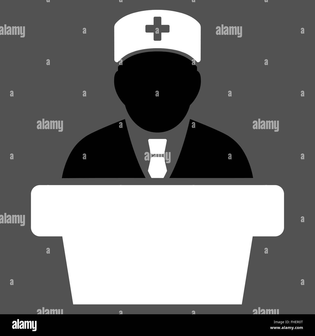 Health Care Official Icon Stock Photo - Alamy