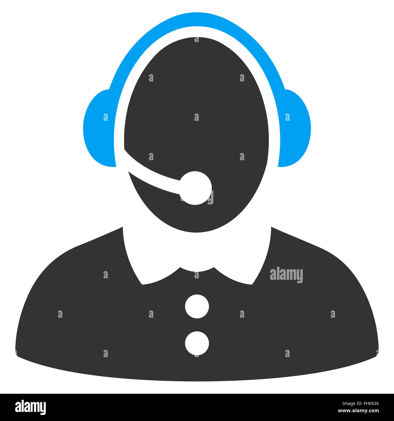 Call Center Woman Icon Stock Photo - Alamy