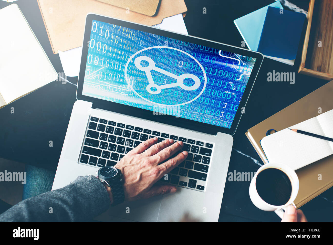 Connection Join Link Network Access Social Bond Concept Stock Photo - Alamy