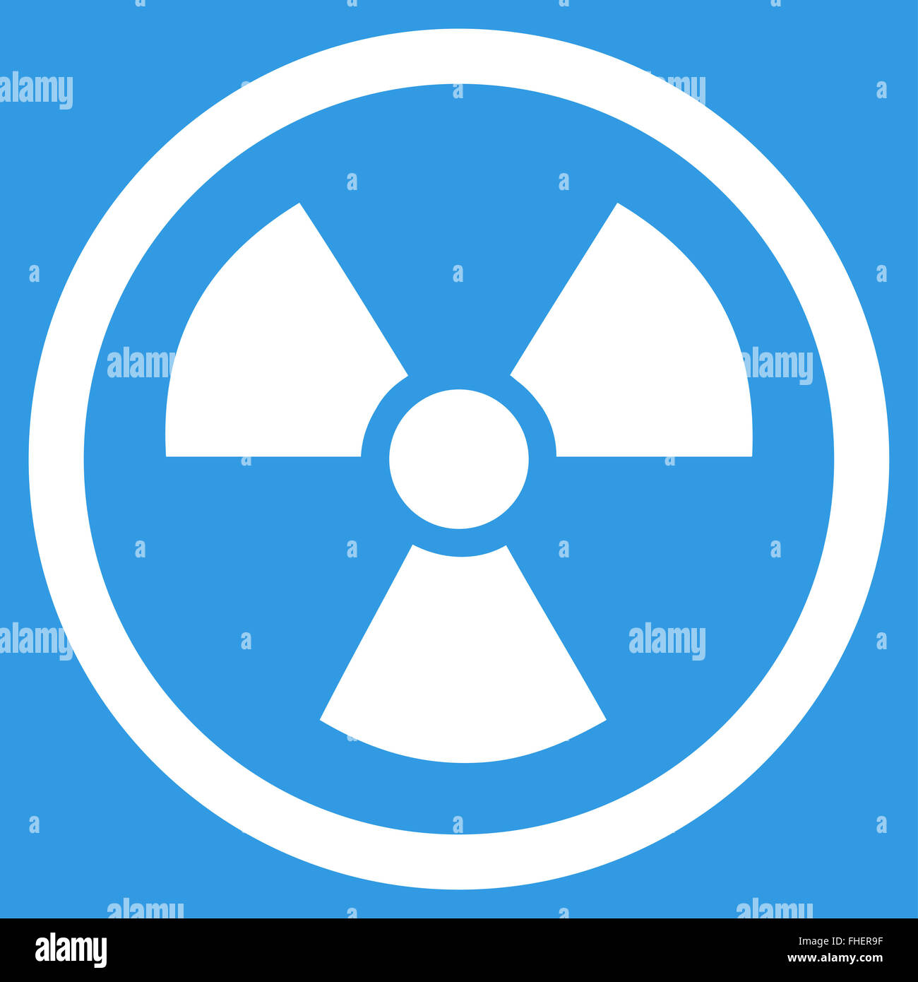 Radiation Danger Flat Icon Stock Photo - Alamy
