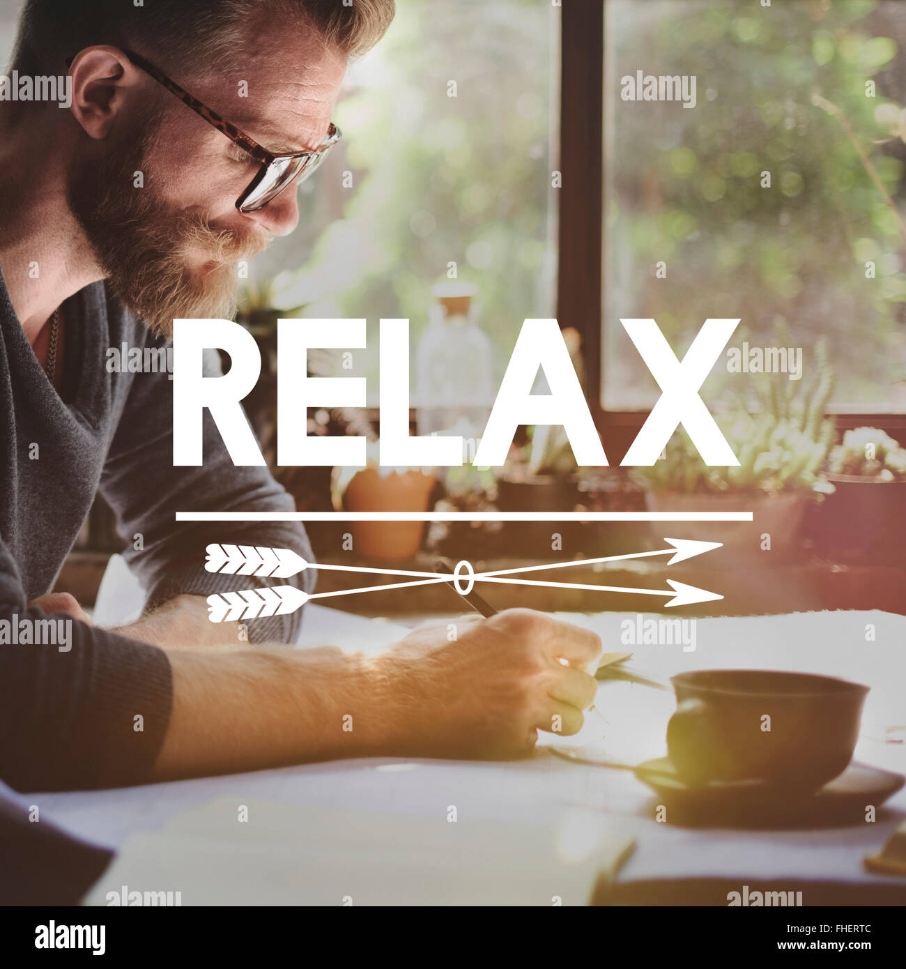 Relax Relaxation Rest Freedom Peace Serenity Concept Stock Photo - Alamy