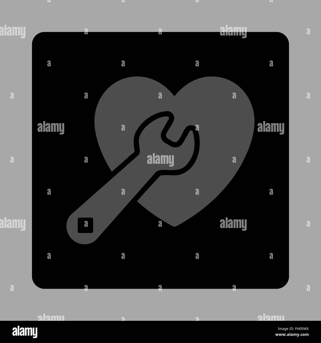 Heart Repair Rounded Square Button Stock Photo - Alamy