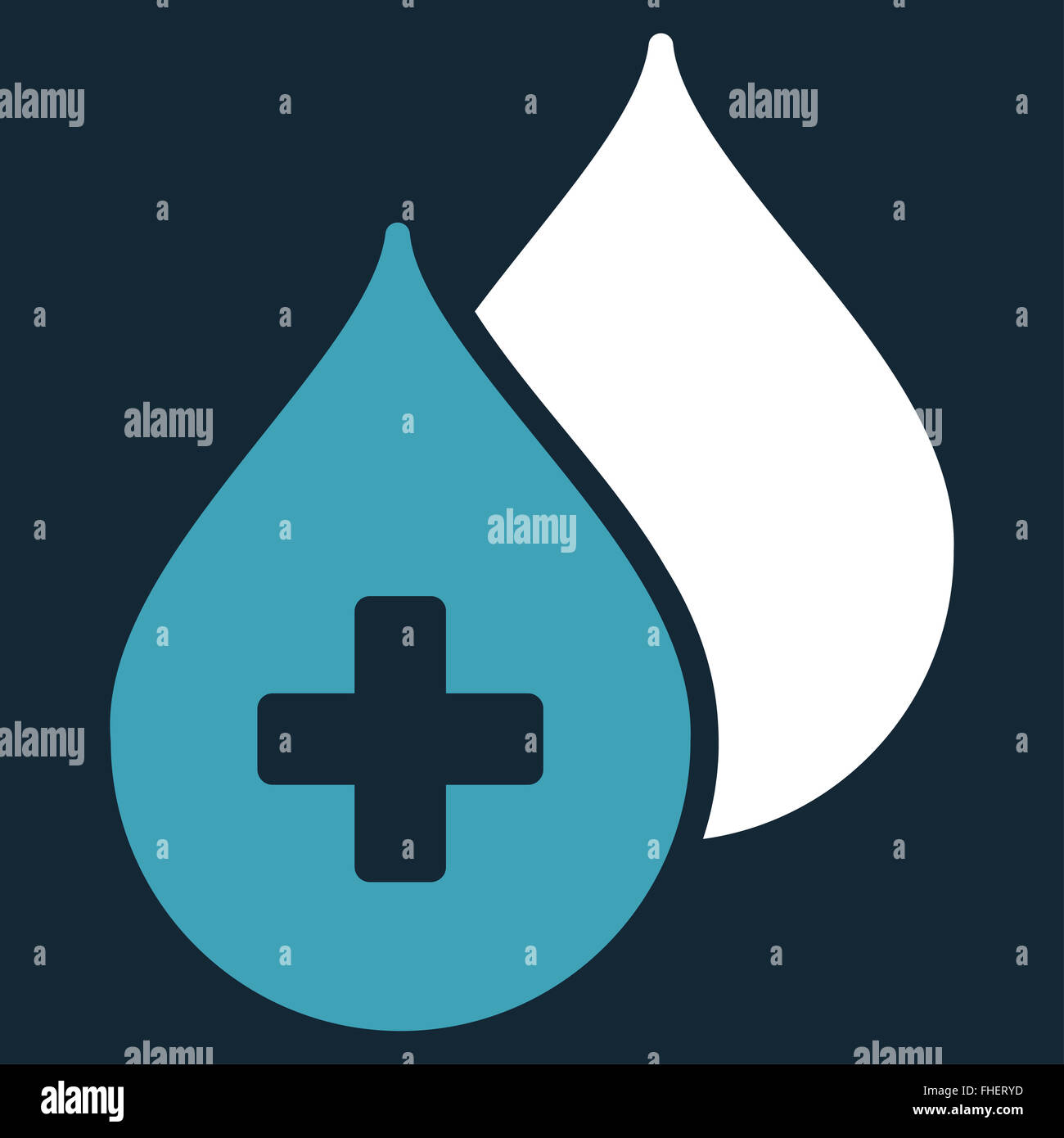 Medical Drops Icon Stock Photo - Alamy