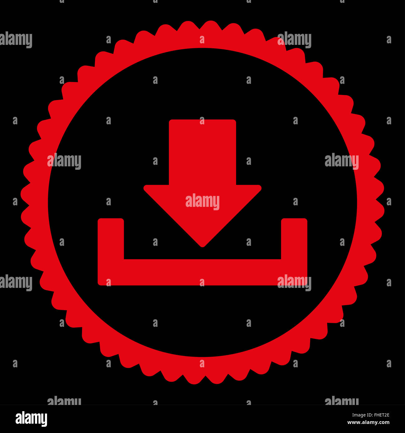 Download flat red color round stamp icon Stock Photo - Alamy