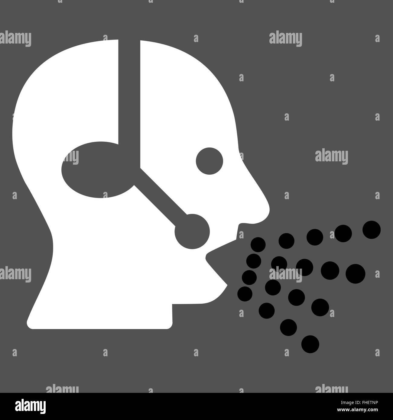 Operator Speech Icon Stock Photo - Alamy