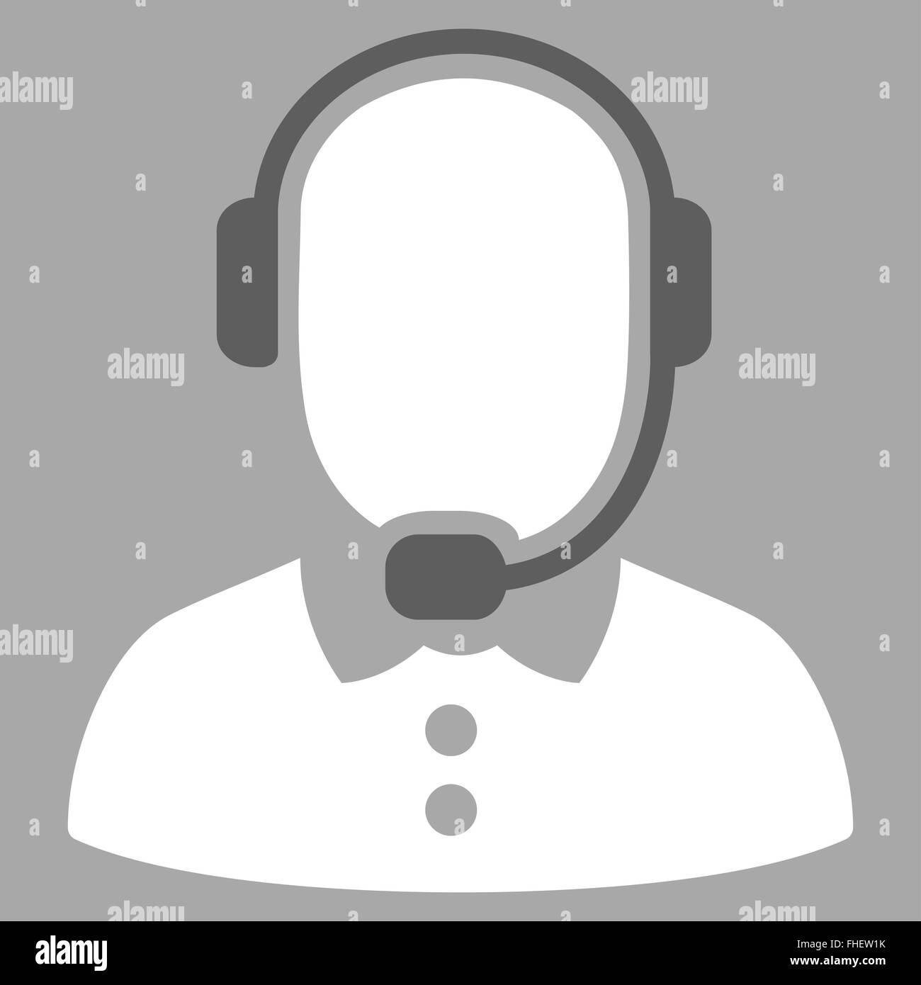 Call Center Operator Vector Icon Stock Photo - Alamy