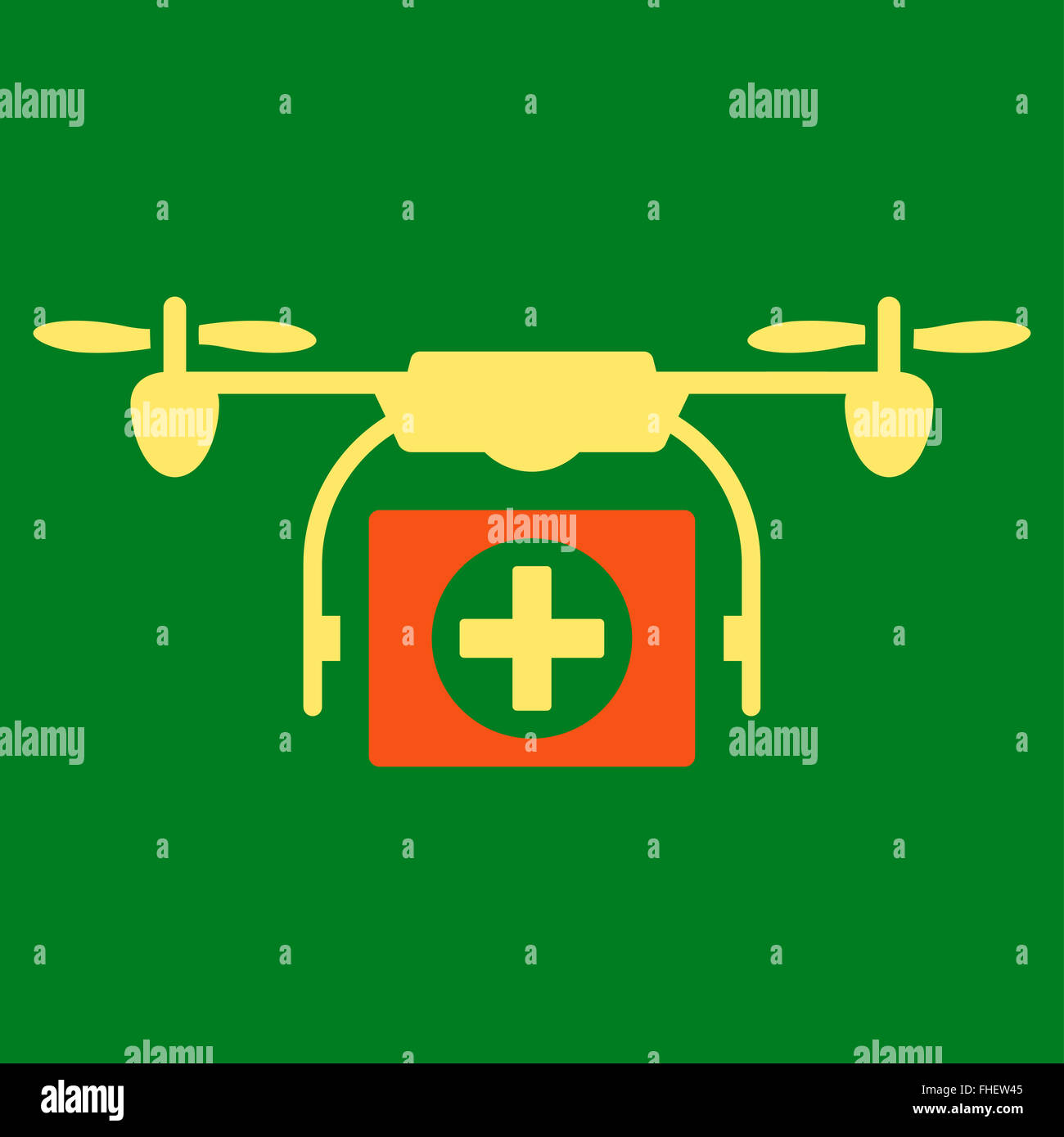Medical Drone Icon Stock Photo - Alamy