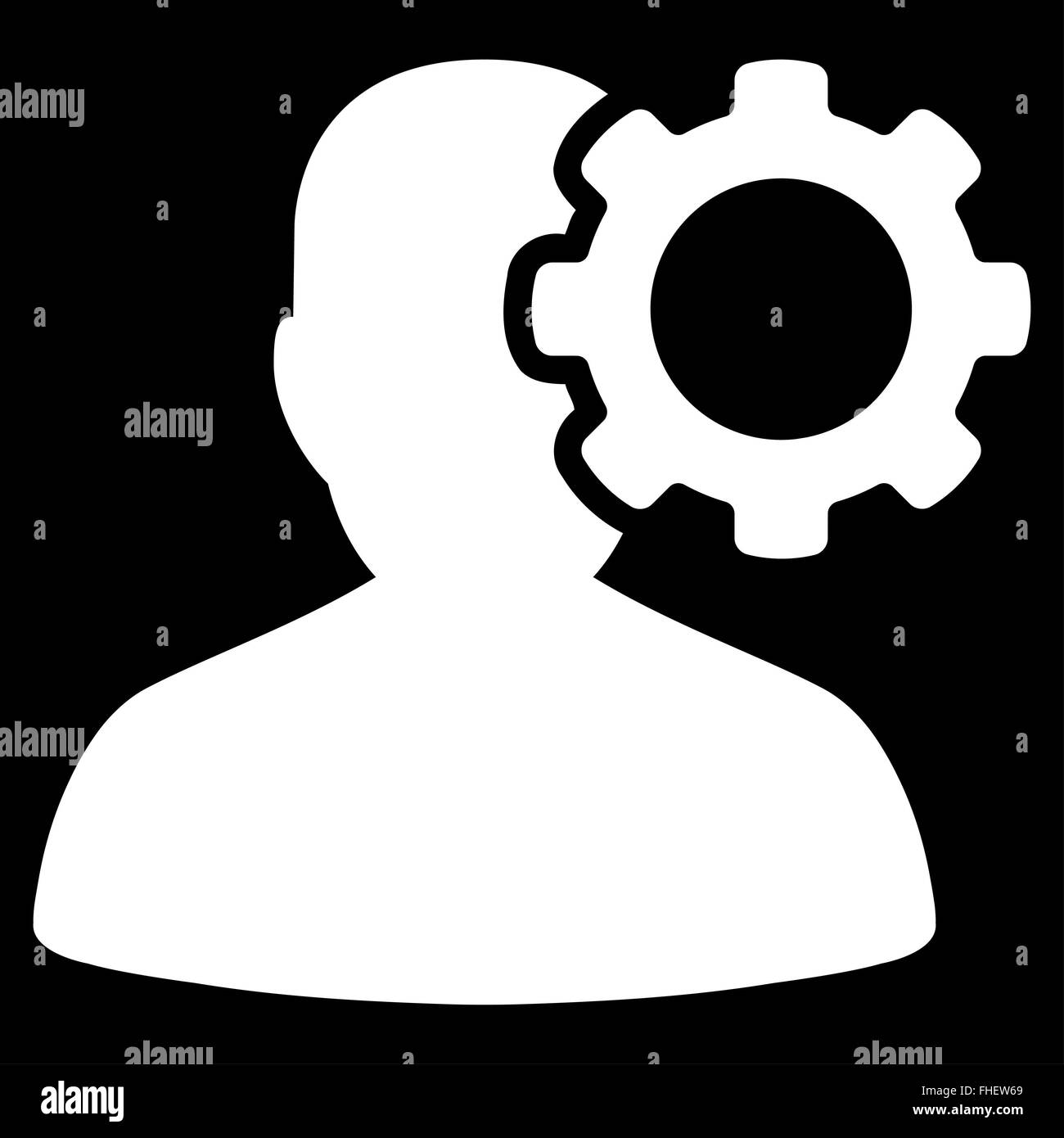 Migraine Flat Icon Stock Photo - Alamy