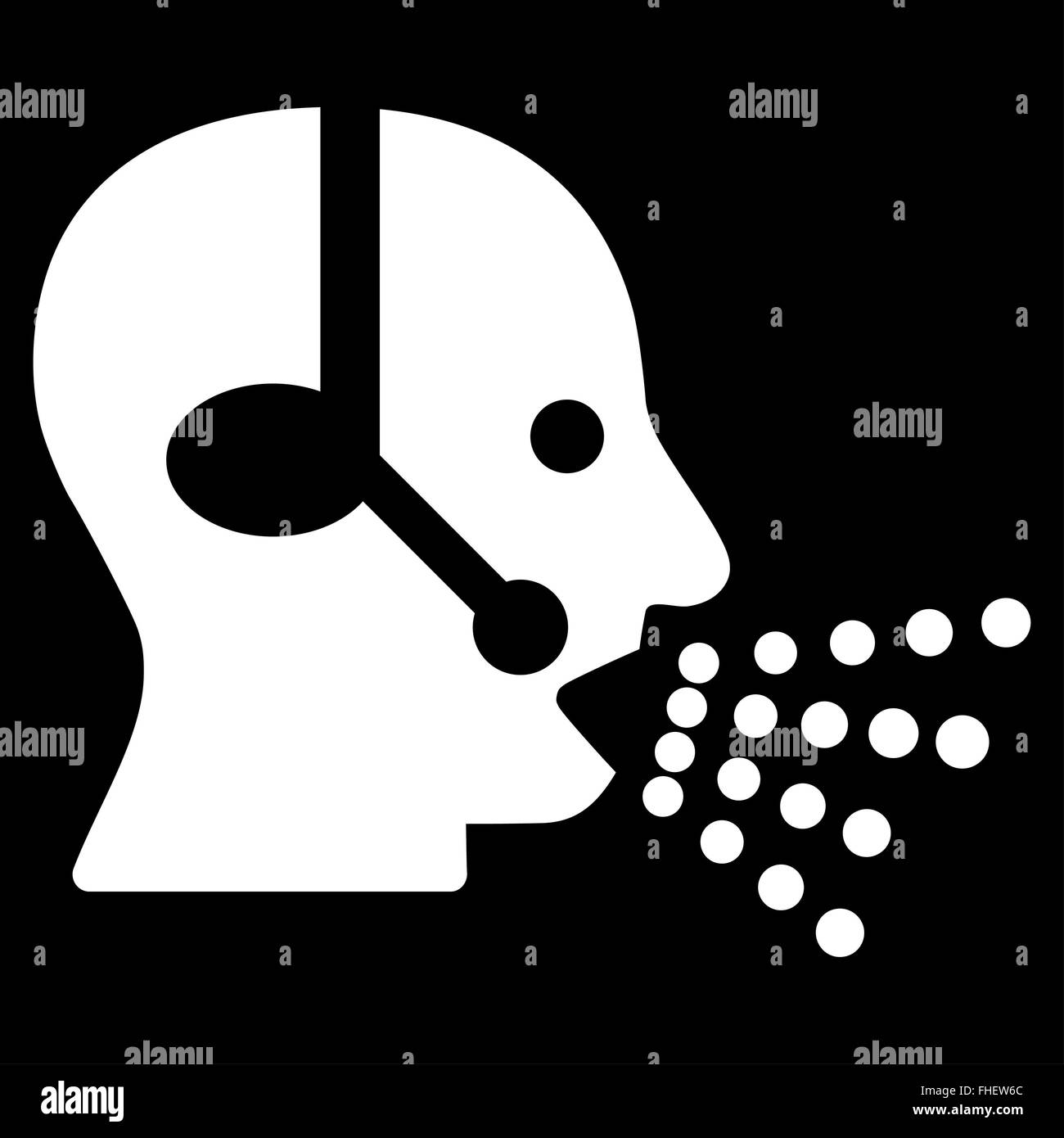 Operator Speech Icon Stock Photo - Alamy