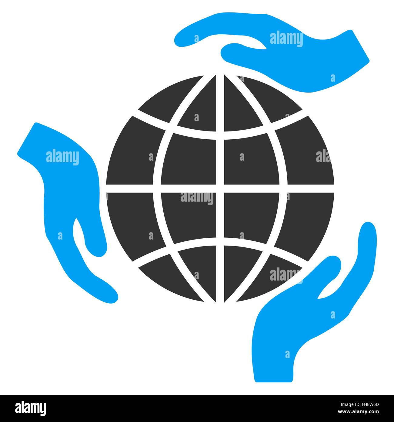 Global Protection Icon Stock Photo - Alamy