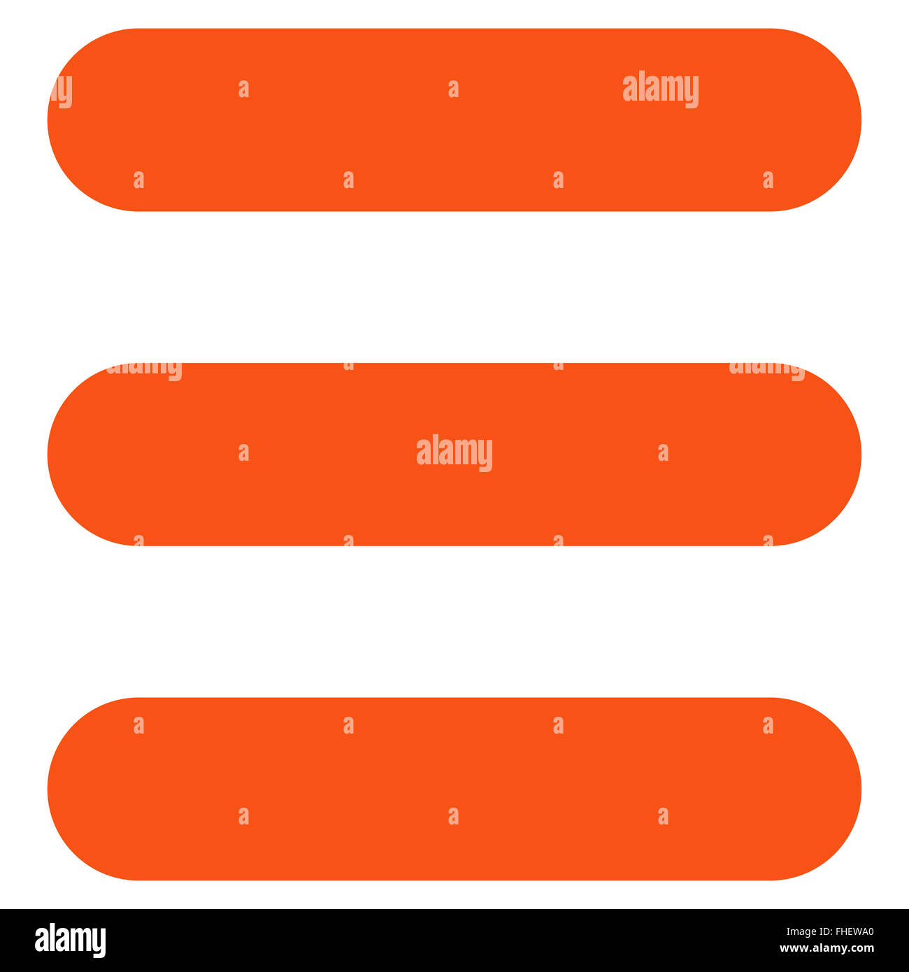 Stack flat orange color icon Stock Photo - Alamy