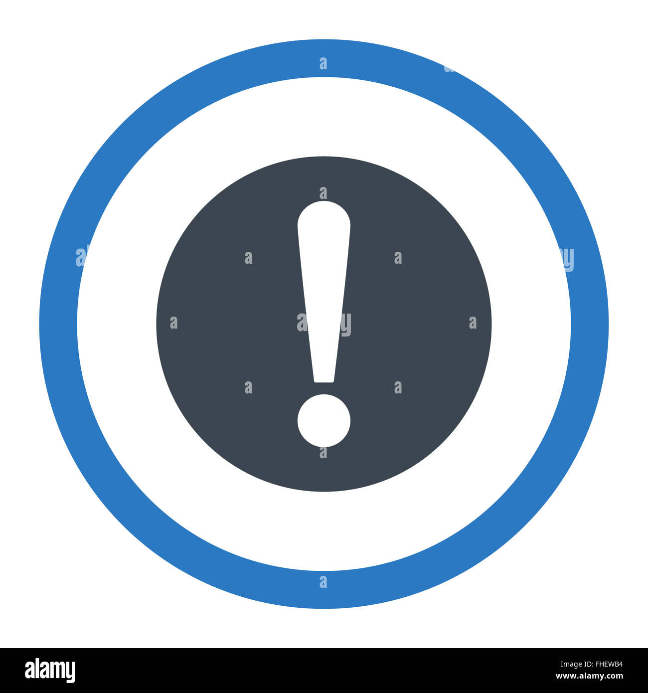 Problem flat smooth blue colors rounded vector icon Stock Photo - Alamy