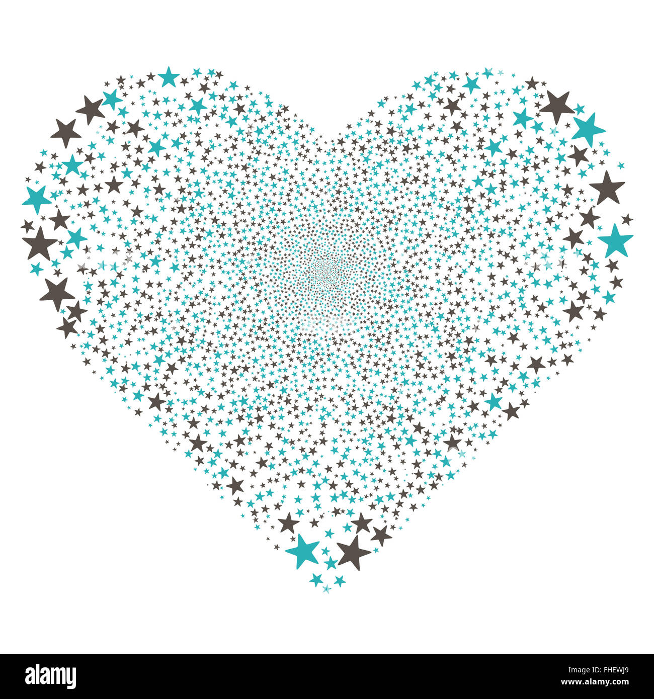 Star Salute Heart Stock Photo - Alamy