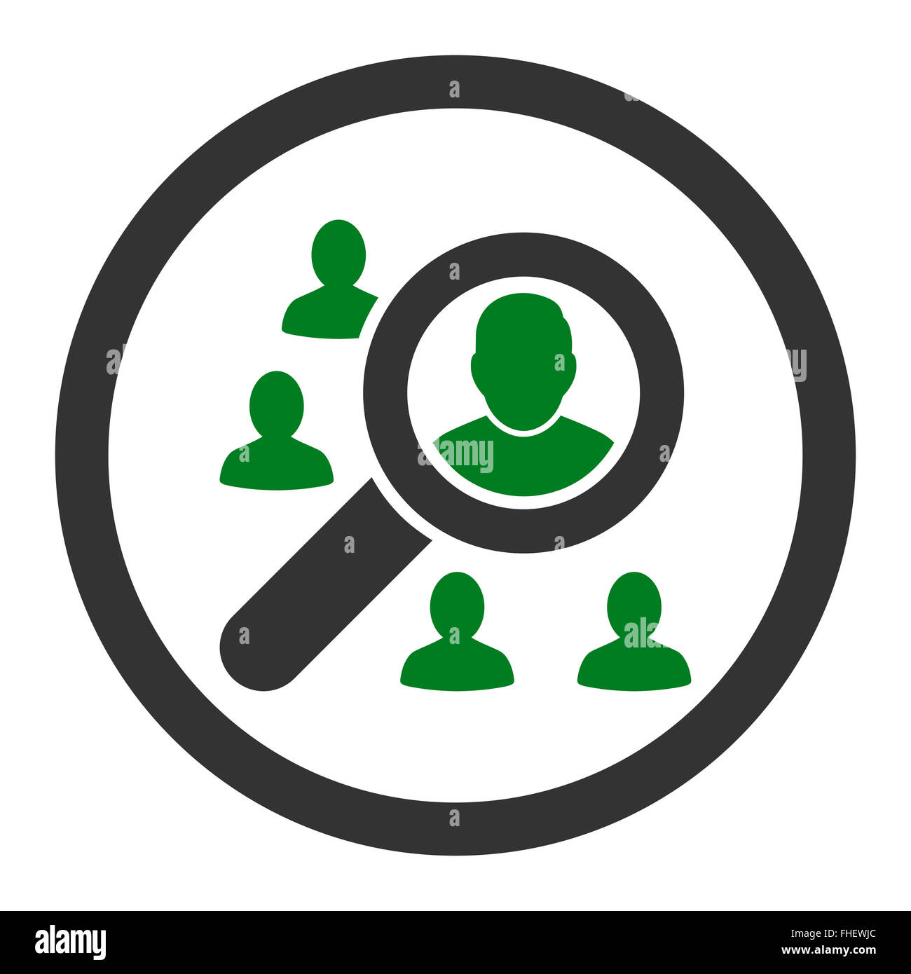 Marketing flat green and gray colors rounded vector icon Stock Photo ...