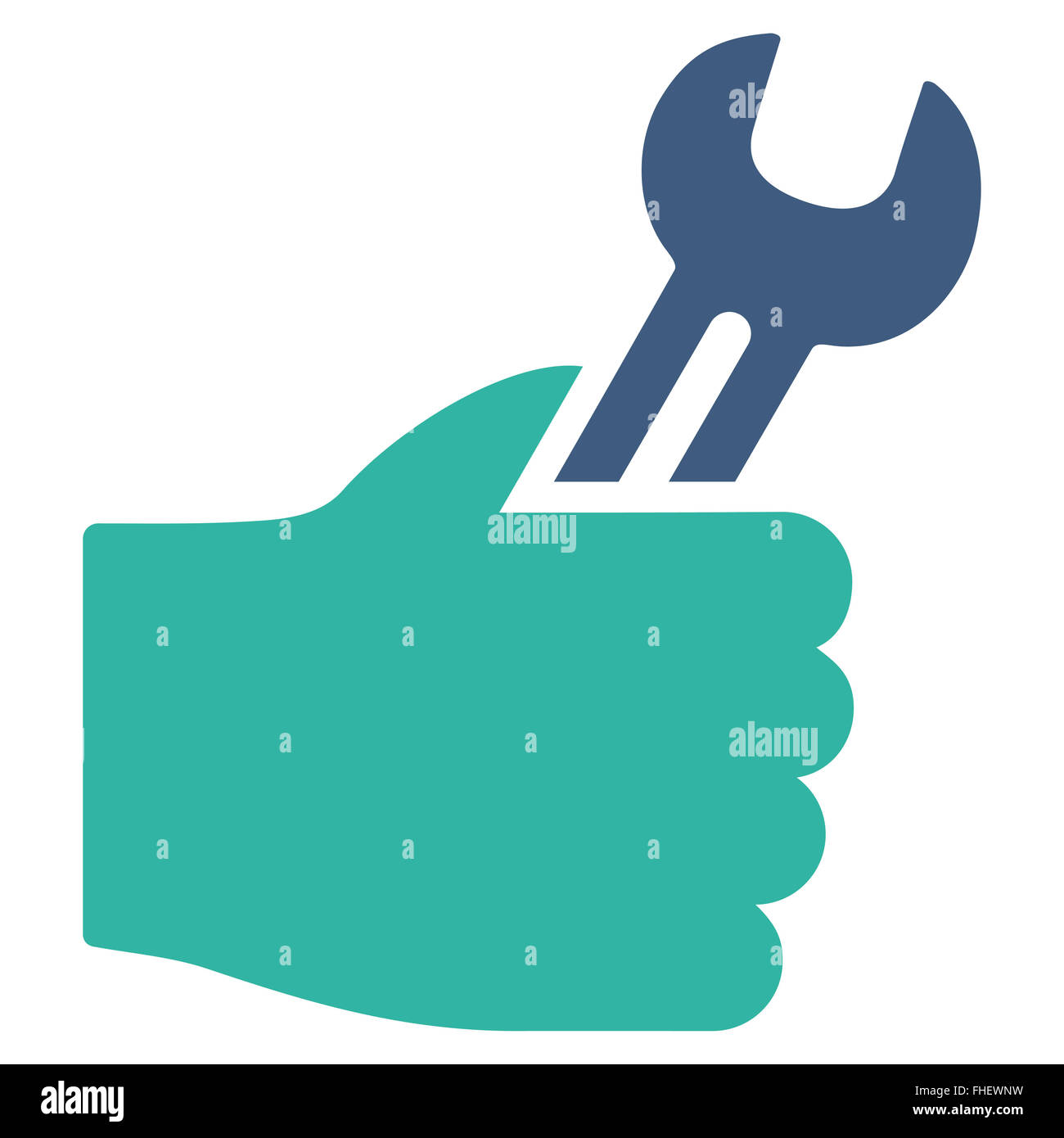 Service Hand Icon Stock Photo - Alamy