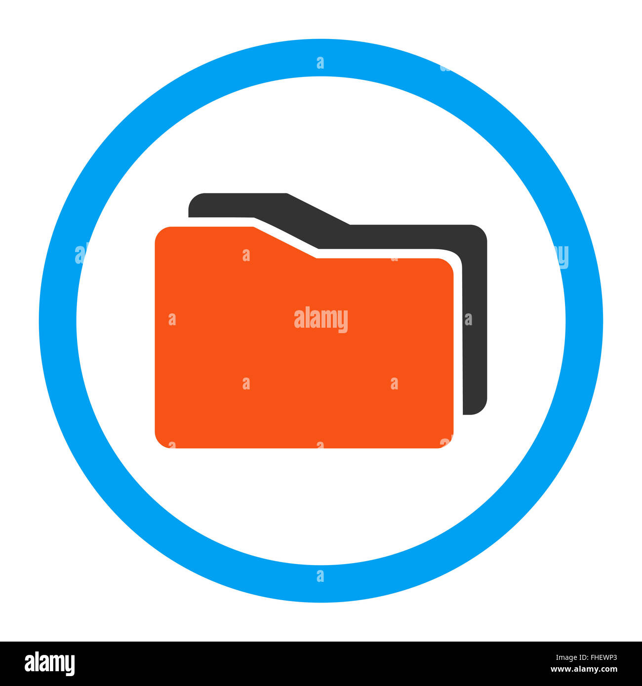 Folders Rounded Vector Icon Stock Photo - Alamy