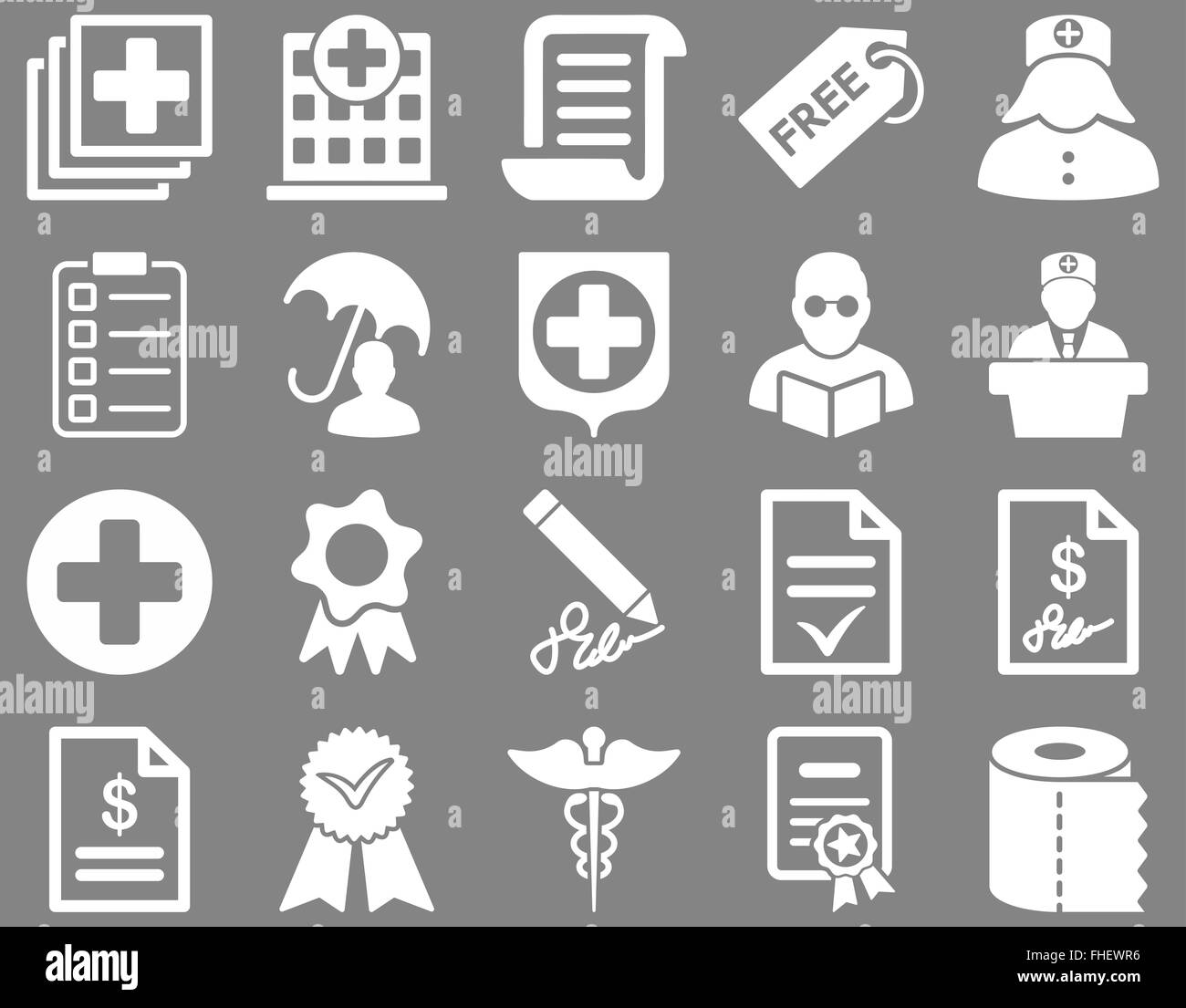 Medical bicolor icons Stock Photo - Alamy