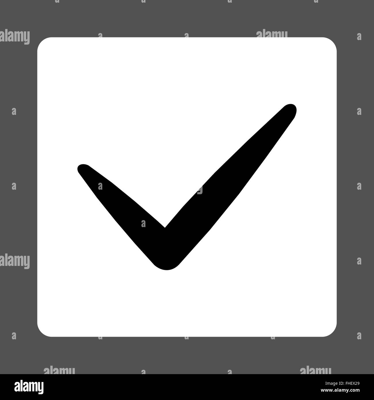 Checkmark rounded Black and White Stock Photos & Images - Alamy