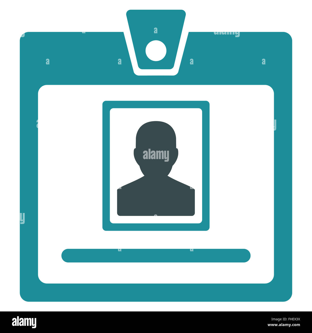 Person Badge Icon Stock Photo - Alamy