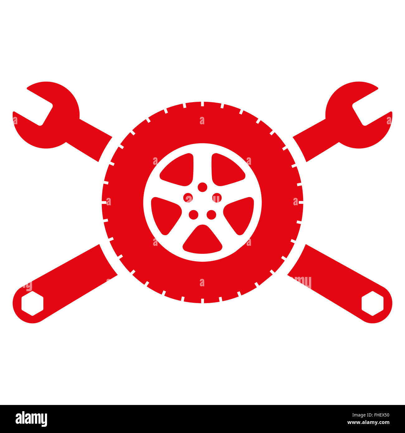Tire Service Icon Stock Photo - Alamy