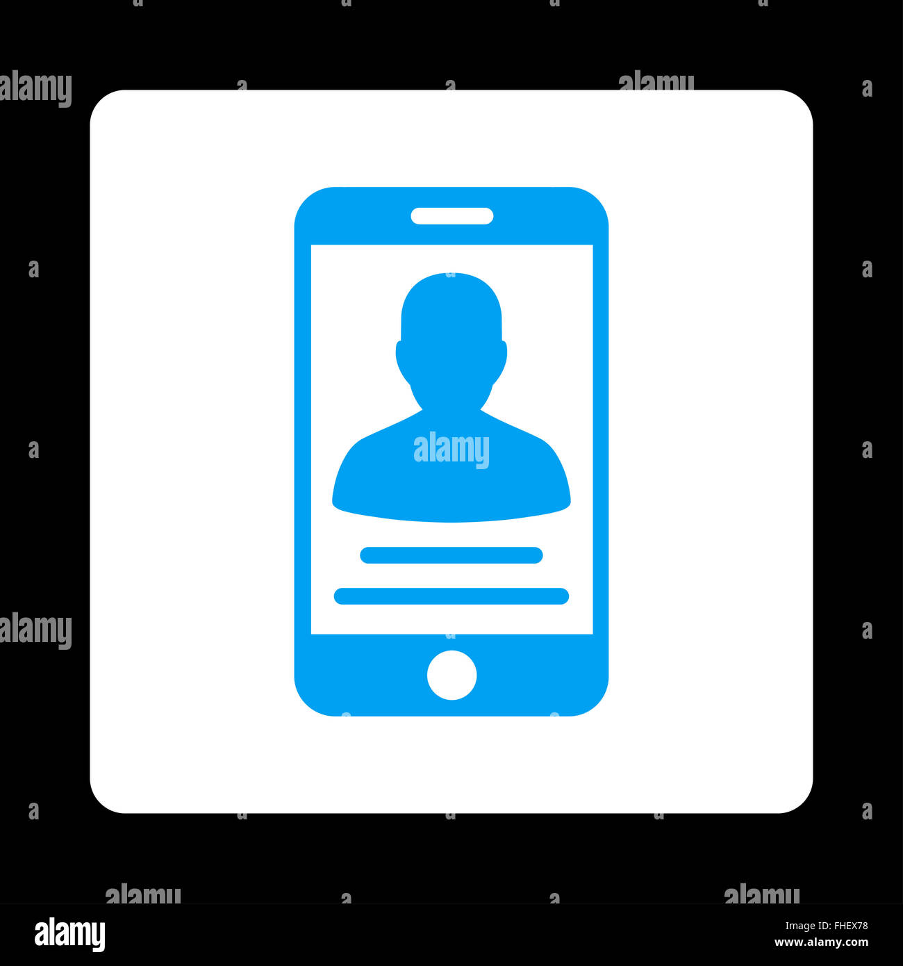 Mobile Account Icon Stock Photo - Alamy