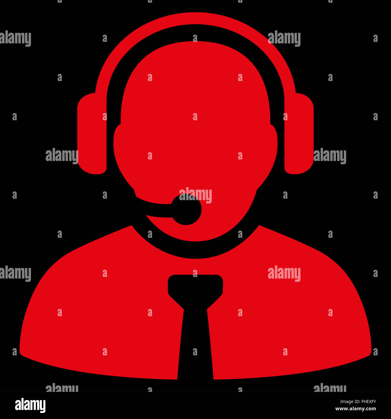 Support Manager Icon Stock Photo - Alamy