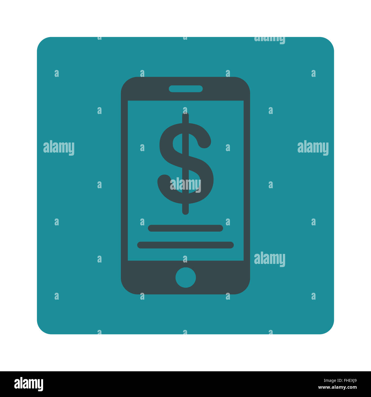 Mobile Wallet Icon Stock Photo - Alamy