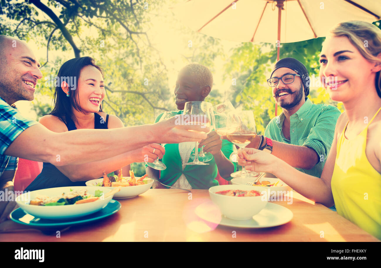 Friends Friendship Outdoor Chilling Togetherness Concept Stock Photo ...