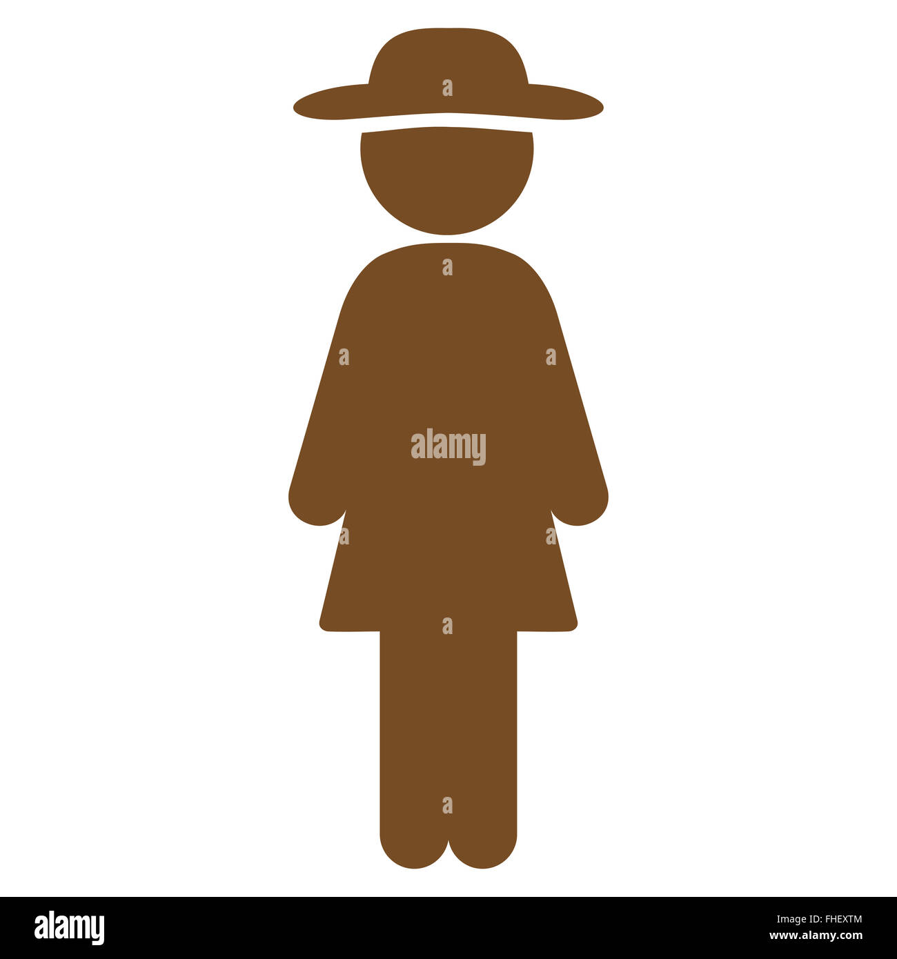 Standing Lady Icon Stock Photo - Alamy