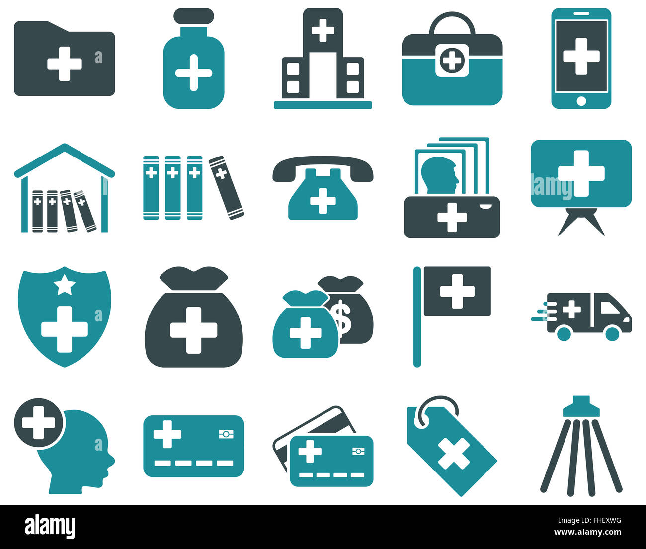 Medical icon set Stock Photo - Alamy