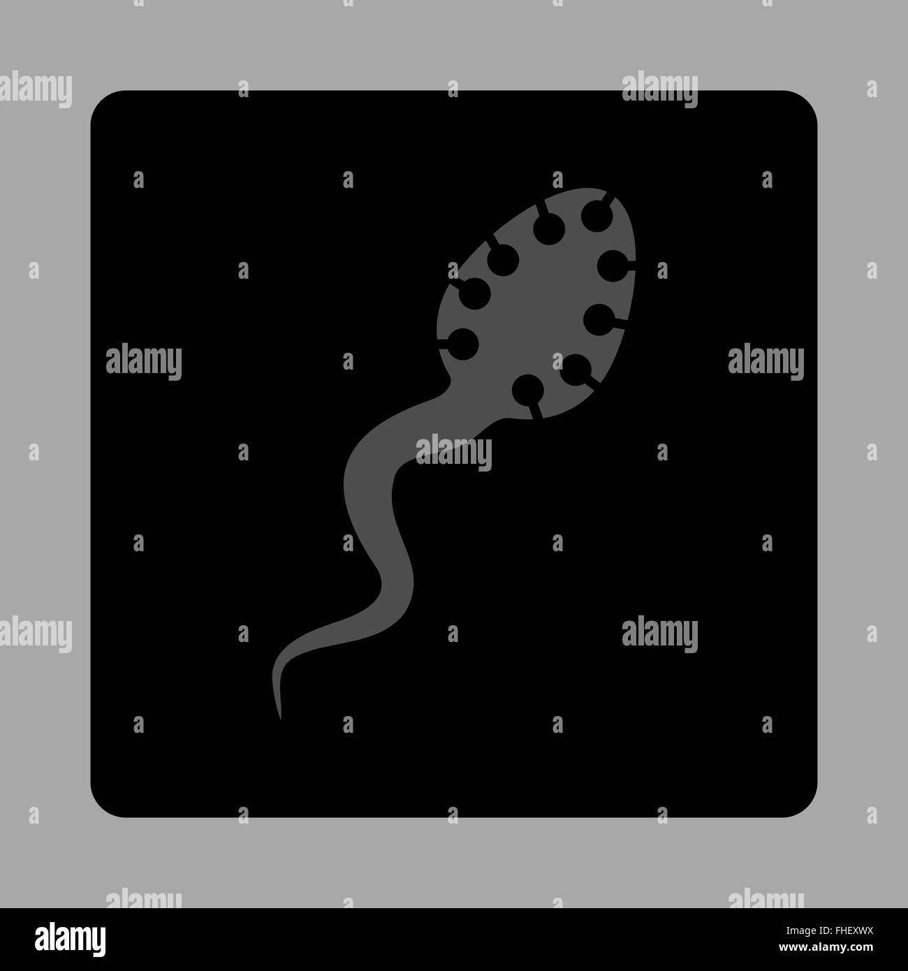 Infectious Bacteria Rounded Square Button Stock Photo - Alamy