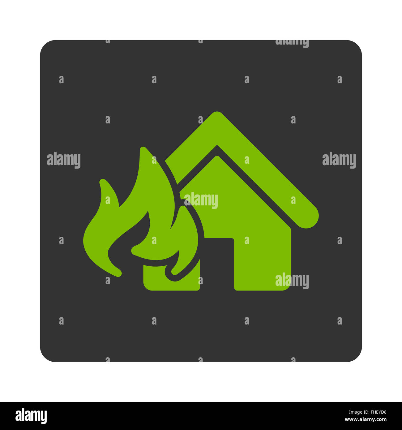Fire Damage icon Stock Photo - Alamy