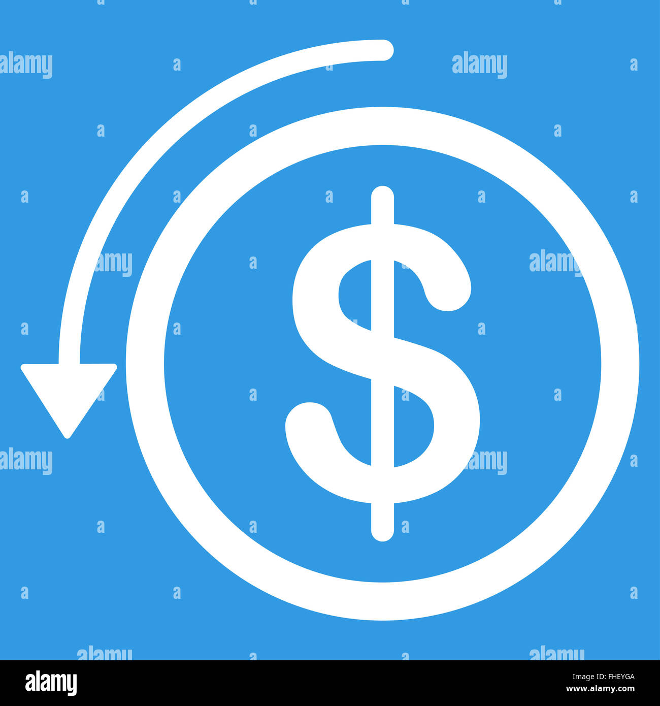 Refund Flat Icon Stock Photo - Alamy