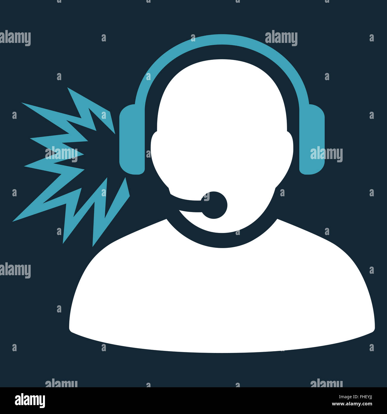 Operator Message Icon Stock Photo - Alamy