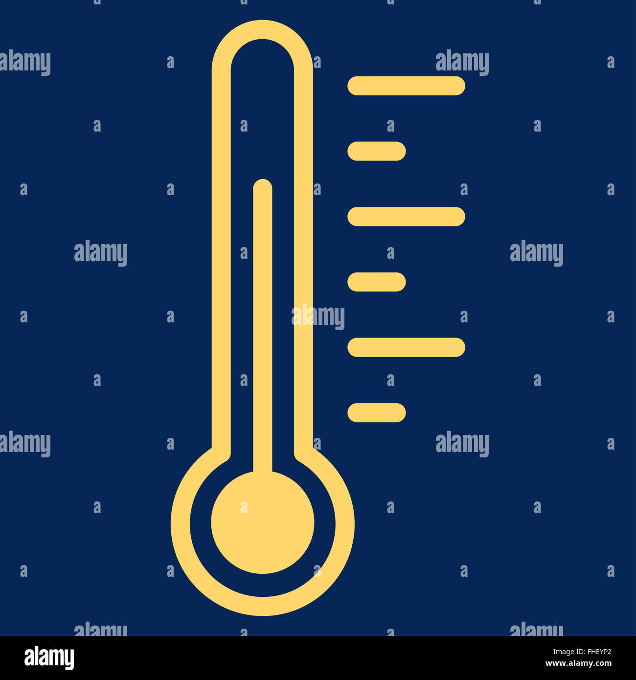 Temperature Level Flat Icon Stock Photo - Alamy