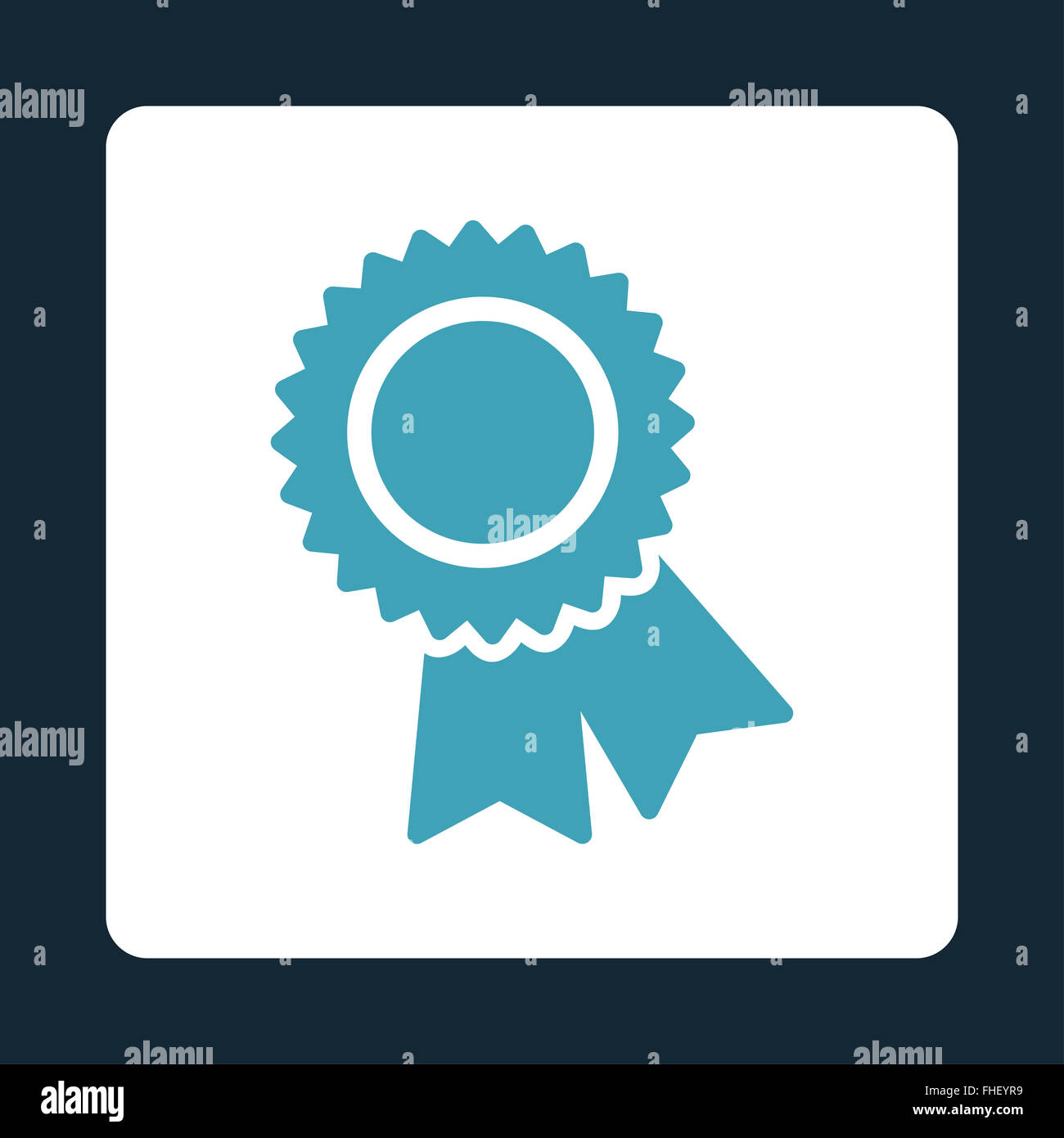 Certification icon from Award Buttons OverColor Set Stock Photo - Alamy