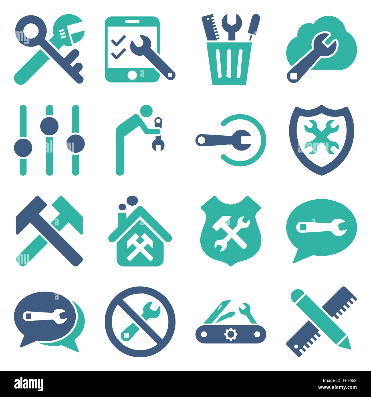Options and service tools icon set Stock Photo - Alamy