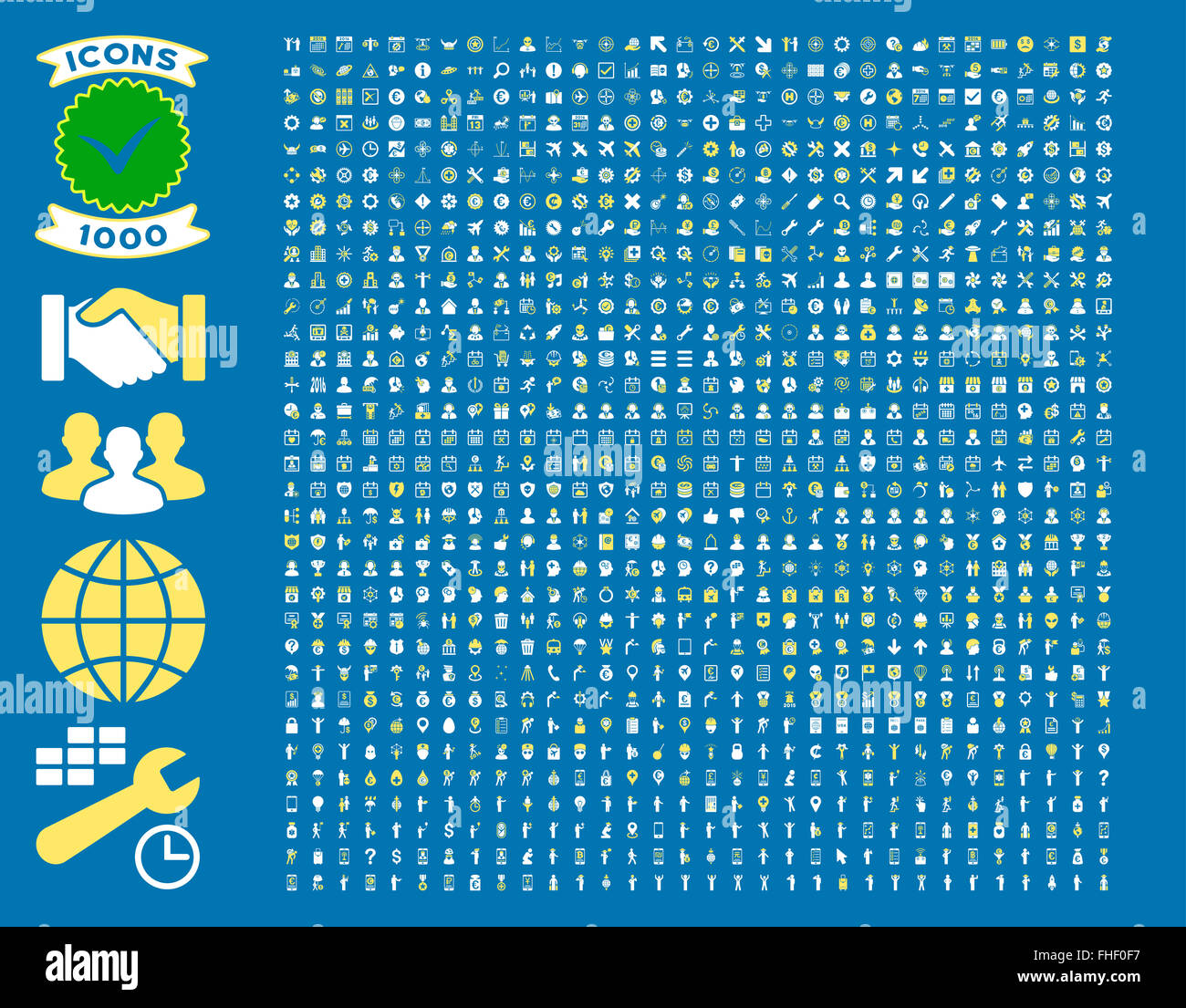 Collection of 1000 flat vector icons Stock Photo - Alamy